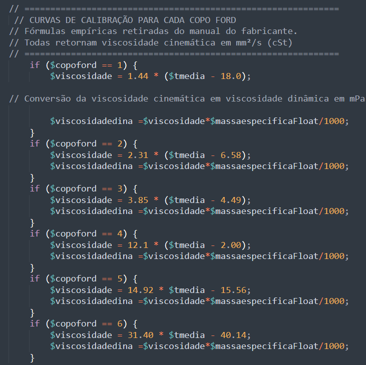 Química Programada - Uma Calculadora de Viscosidade com Copo Ford