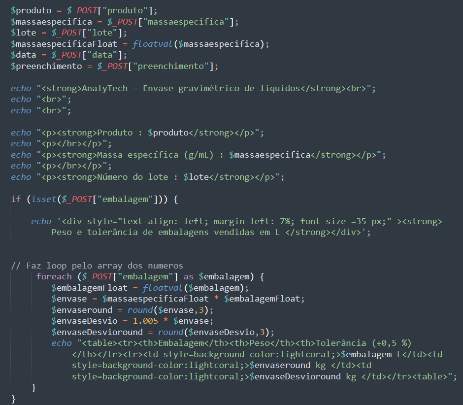 Química Programada - AnalyTech : Calculadora de Química em HTML, CSS e PHP